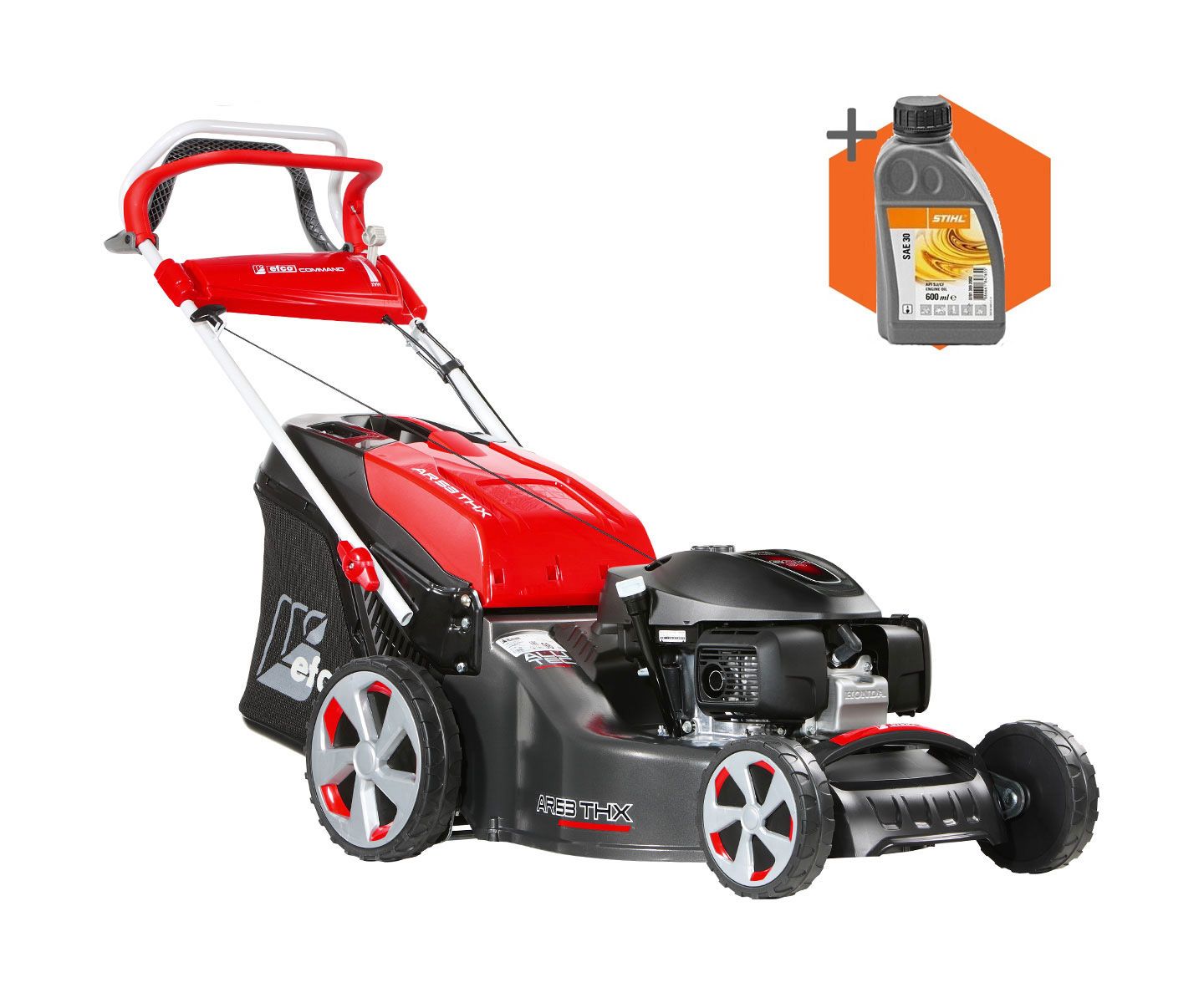 Efco AR 53 THX Allroad Pro petrol self-propelled four wheeled lawn ...